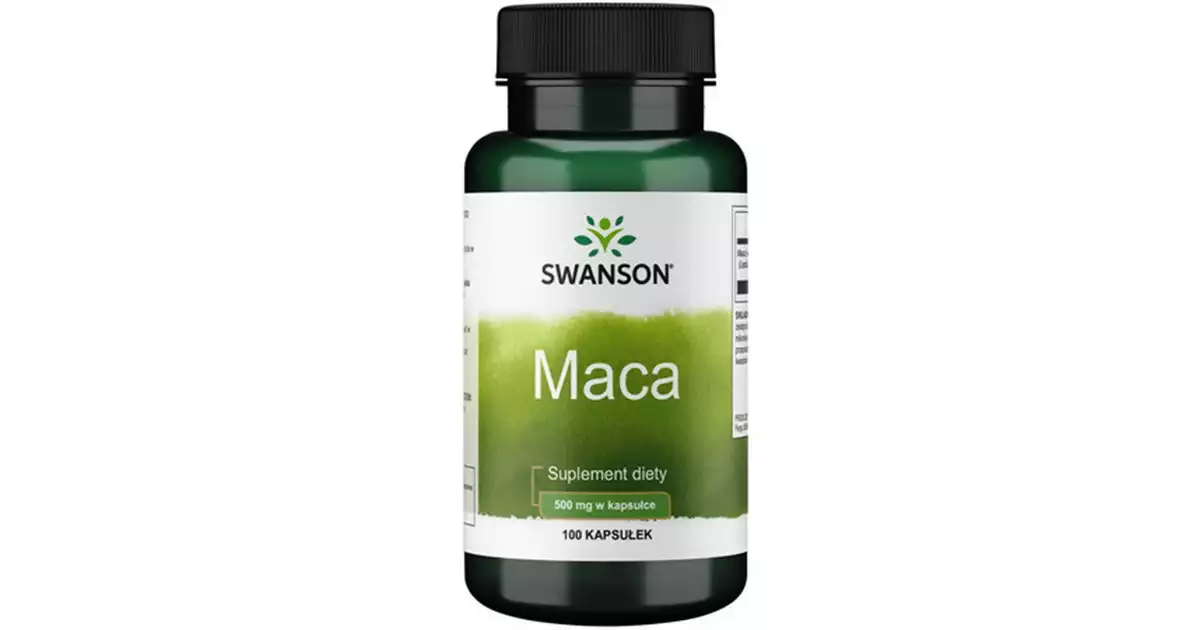 SWANSON Maca 500mg 100 kapsułek - suplement diety - Przepis na Zdrowie