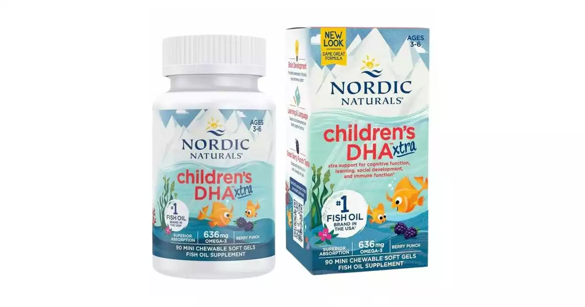 Nordic Naturals Children's DHA Xtra 636 mg Omega-3 90 kapsułek ...