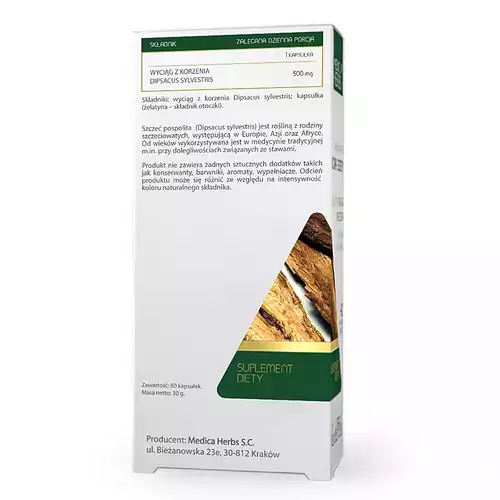 Medica Herbs SZCZEĆ POSPOLITA TEASEL ROOT EXTRACT (Dipsacus sylvestris ...